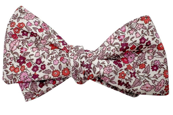 Burgundy Blossom Bliss Bow Tie - High Cotton