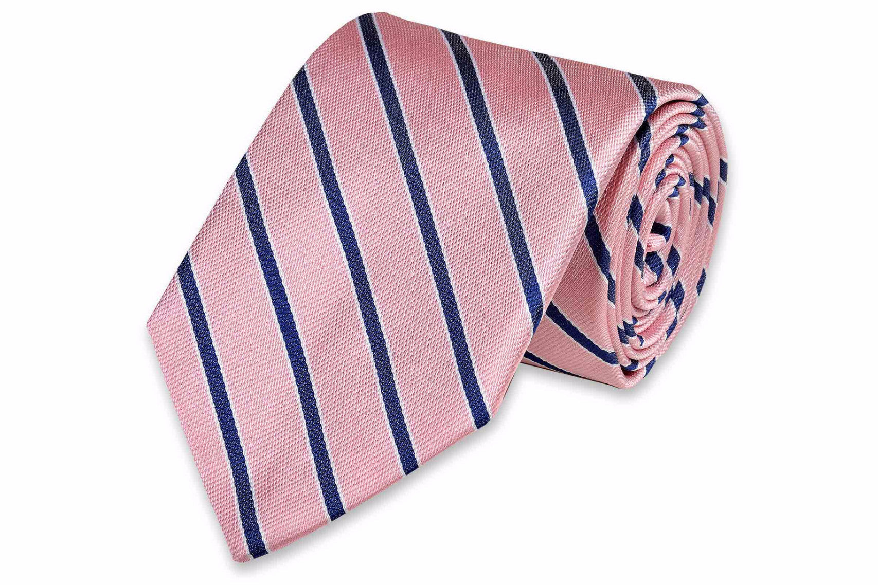 Julep Stripe Necktie - Rose | Handcrafted Southern Necktie - High Cotton